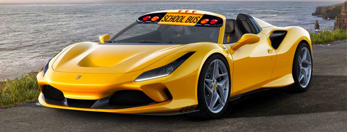 Un Citroën amb carrosseria de Ferrari I Branding escolar